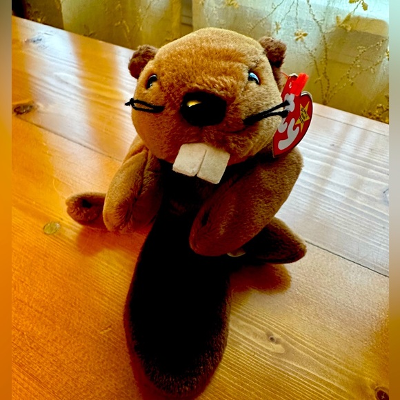 Ty | Toys | Rare Retired 995 Ty Beanie Baby Bucky The Beaver With Pvc ...